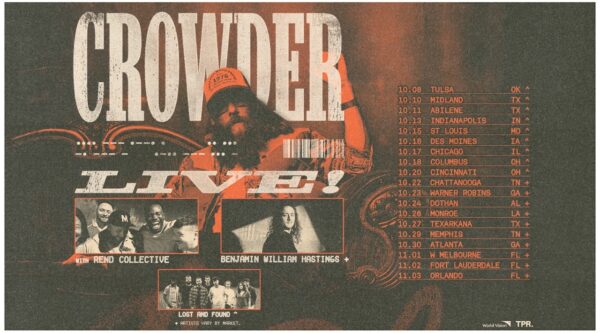 Crowder Announces Fall 2026 ‘Crowder LIVE!’ Tour with Rend Collective ...